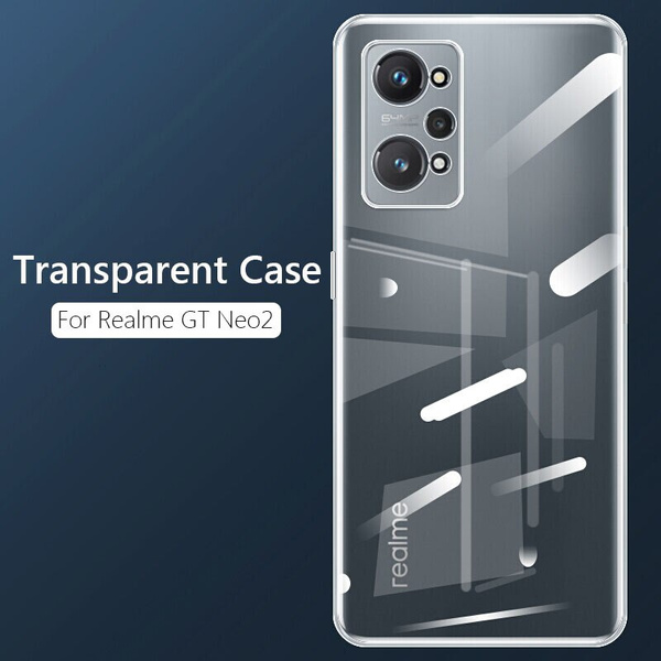 For Realme GT Neo 2 Case Simple Slim Soft TPU Transaprent Clear Phone ...