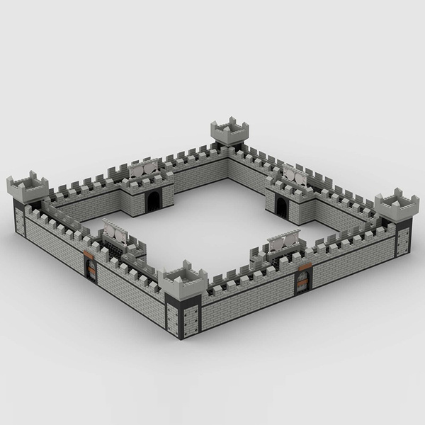 building blocks toys assembled the boy's Three Kingdoms ancient city ...