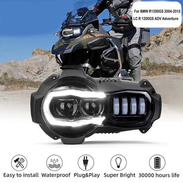 For BMW GS 1200 LED Headlights Assembly For BMW R1200GS 2004-2013 LC R ...