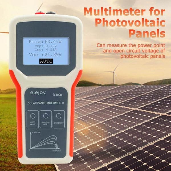 Photovoltaic Panel Multimeter Solar Panel MPPT Tester Power Meter Open ...