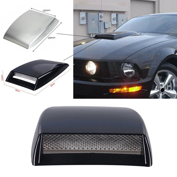 Mini Universal Car Vehicle Decorative Air Flow Intake Hood Scoop Bonnet ...