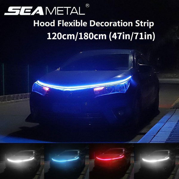 Car Day Running Light Waterproof Car Led Light Strip for Hood Flexible ...