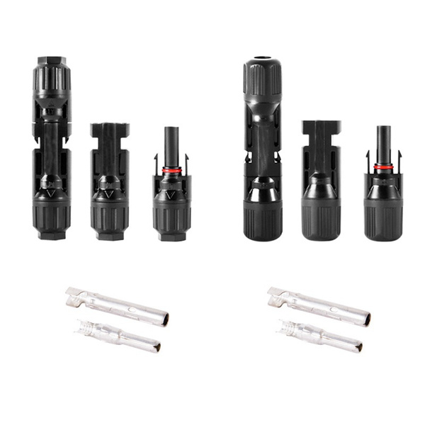 Photovoltaic Solar Panels Connector Wire Crimp Terminal Butt Plug Cable ...