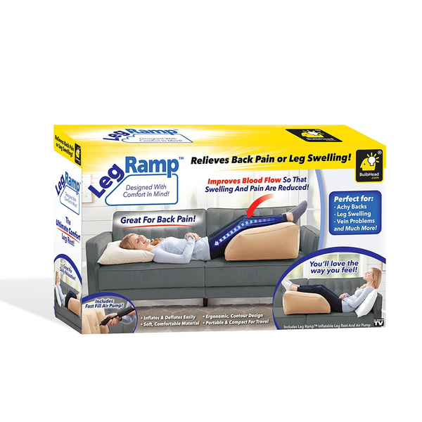 BulbHead Leg Ramp For Hip and Knee Pain, Improves Circulation, Reduces ...