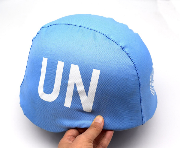 US UN UNITED NATIONS PEACEKEEPING FORCE TACTICAL M88 HELMET COVER CAP ...
