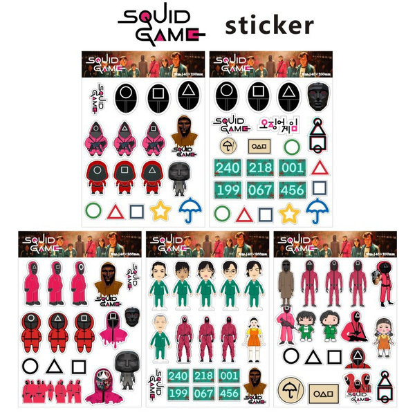 Squid Game Stickers Stickers Stickers Mobile Phone Refrigerator Luggage ...