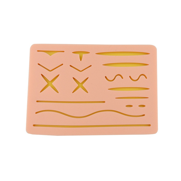 Silicone Skin Suture Pad Surgical Wound Suture Training Kit For Medical ...