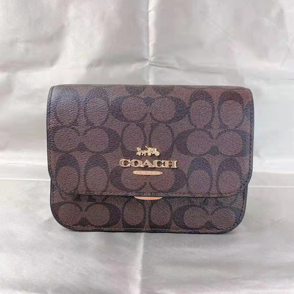 Coach C5592 Mini Brynn Crossbody In Signature Canvas In Brown Black | Wish
