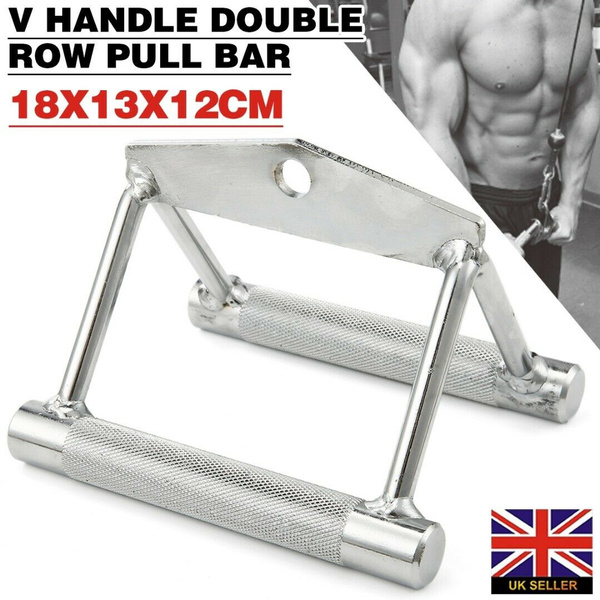 Multi Gym Attachment V Handle Double Row Close Grip Pull Bar Seated ...