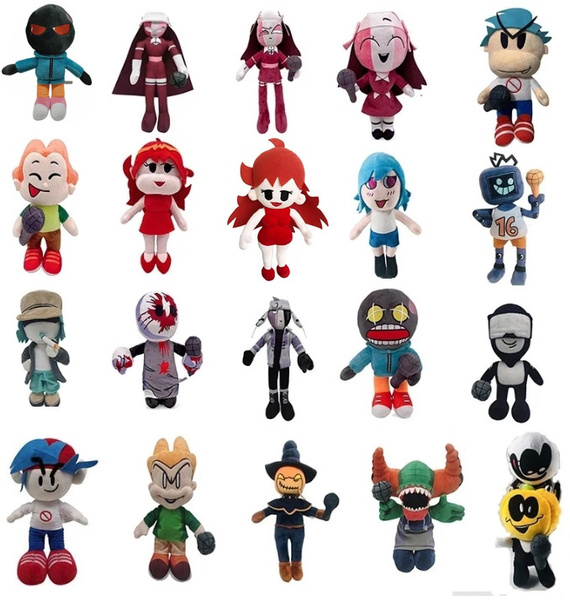 20-30cm Friday Night Funkin Plush Doll Skid Pump Friday Whitty ...