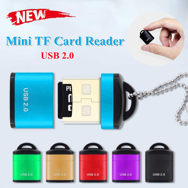 Portable High Speed Mini USB 2.0 Micro SD TF T-Flash Memory Card Reader ...