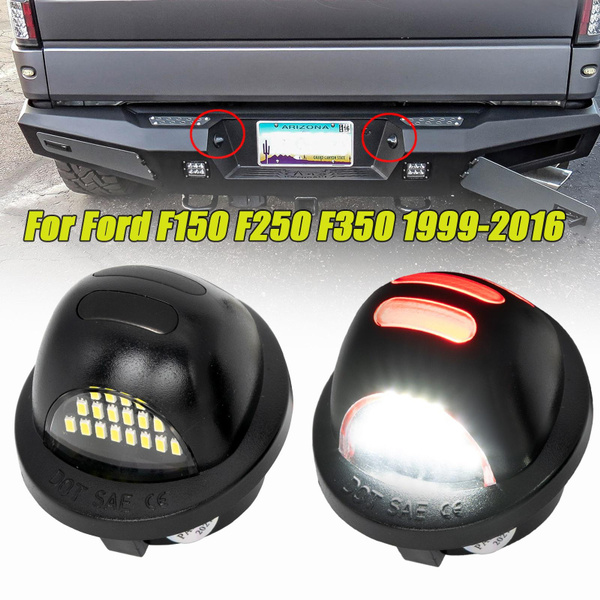 License Plate Light Red OLED Neon Tube For Ford F150 F250 F350 F450 ...