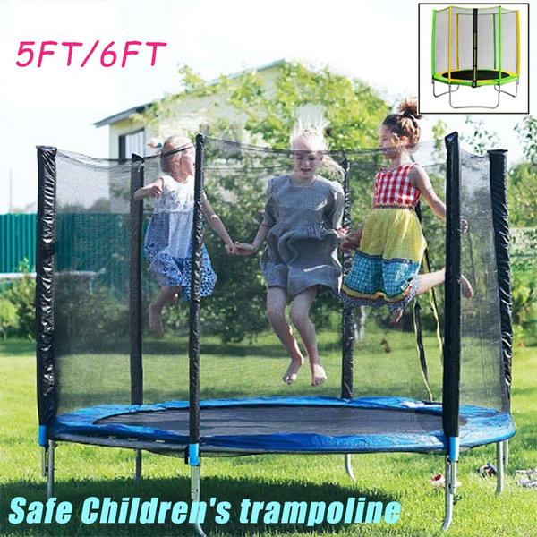 【Great Christmas Gifts For Kids Children】5/6FT Kids Play Trampoline ...
