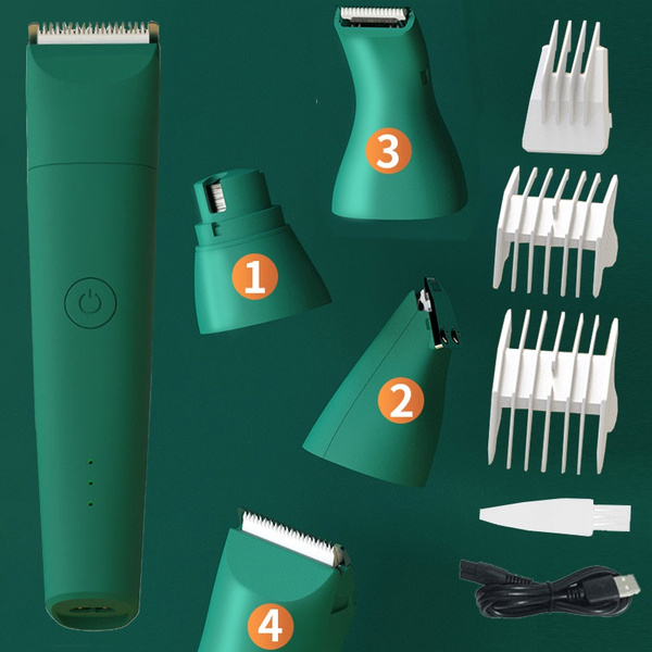 4 In 1 Electric Trimmer Set Pet Hair Clippers Dog Cat Hair Shave Foot ...