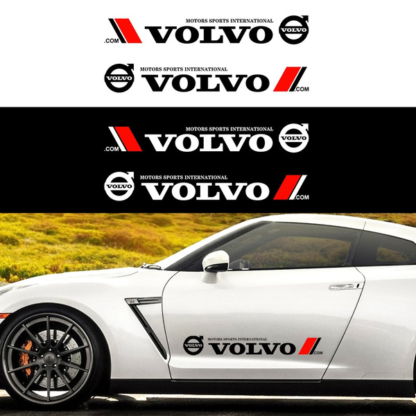 2Pcs/set Car Styling Volvo Logo and Pattern Design Styling Car Side ...