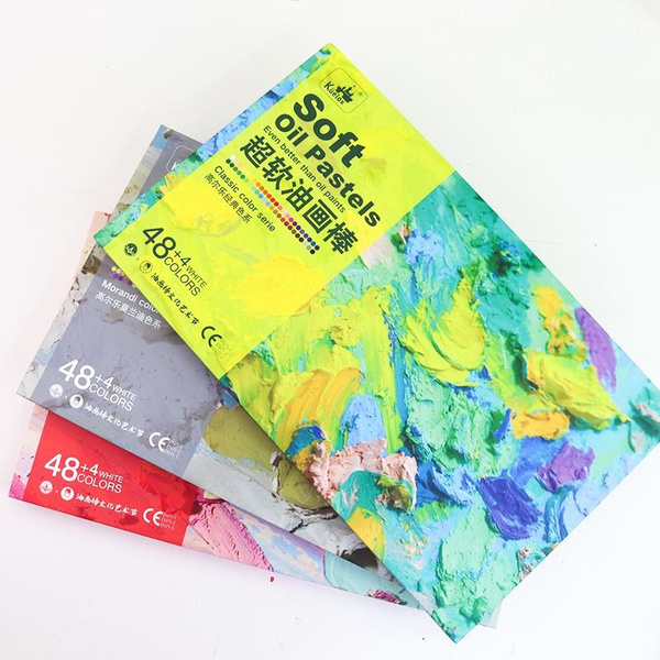 Kuelox 48+4 Colors Super Soft Oil Pastel Artist Grade Super Soft Smooth ...