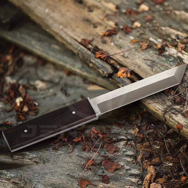 Japanese Tanto Fixed Knife Survival Camping Knife Tactical Full Tang ...