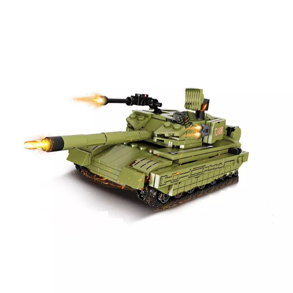 WW2 Military Tank Building Bricks Set, WWII 99A Main Battle Tank ...