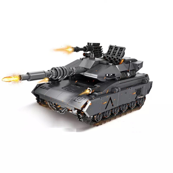 WW2 Military Tank Building Bricks Set, WWII Merkawa Main Battle Heavy ...