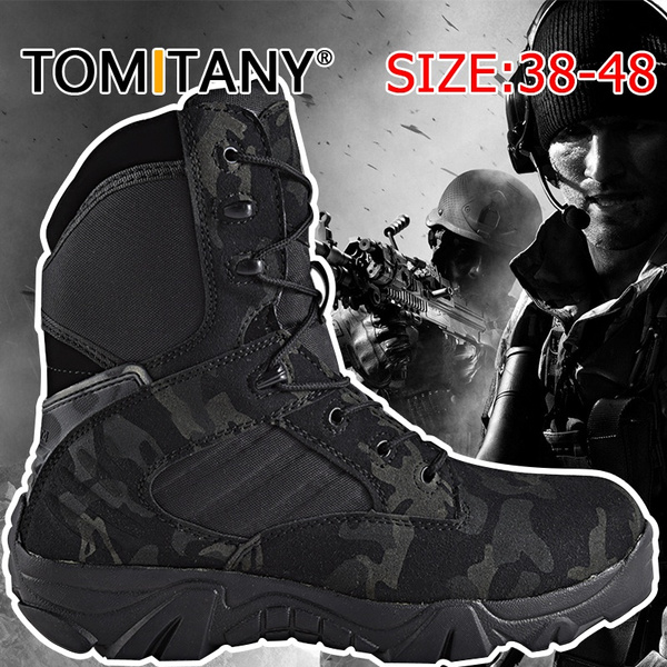 Tomitany Combat Boots Military Boots for Men Army Boots Climbing Shoes ...