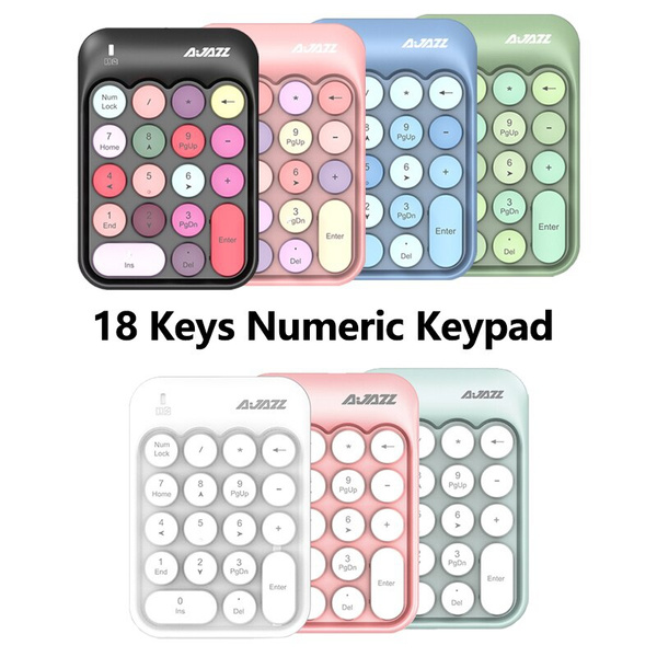 AK18 Colorful 18 Keys Wireless Numeric Keypad 2.4G Wireless Keyboard ... AK18 Colorful 18 Keys Wireless Numeric Keypad 2.4G Wireless Keyboard ...