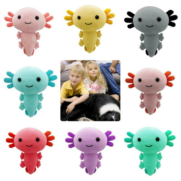 New 20 Cm Newt Plush Toy Kawaii Animal Newt Plush Doll Toy Cartoon Pink ...