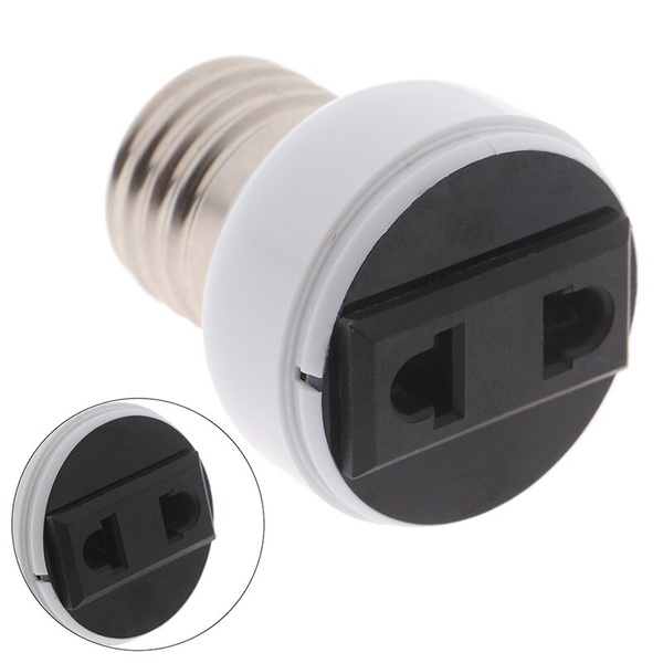 E27 ABS US/EU Plug Connector Accessories Bulb Holder Lighting Fixture ...