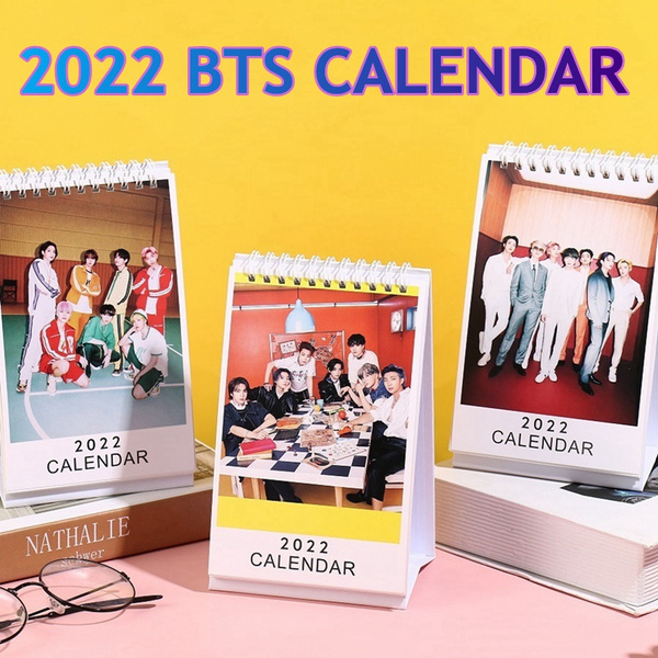 1Pcs Kpop Bts 2022 Calendars Blackpink Bts On Desk Photo Calendar Table ...