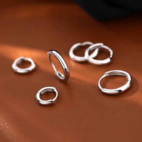 Minimalist & Tiny 6mm 8mm 10mm Helix Hoop Earrings Dainty Women Girls ...