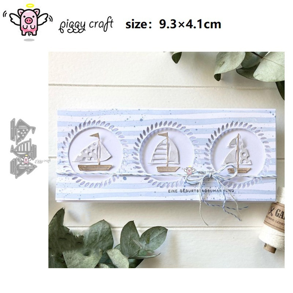 New craft metal cutting dies cut die mold Sailboat decoration Scrapbook ...