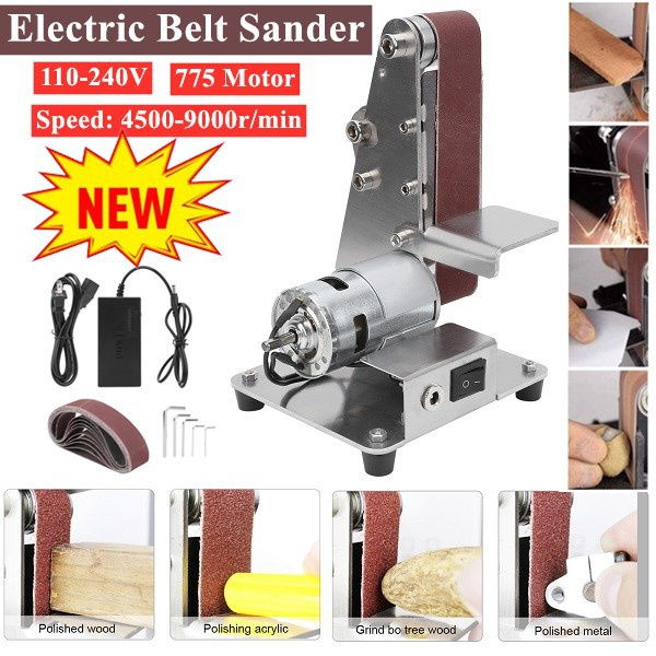 775 Multifunctional Grinder Mini Electric Belt Sander DIY Polishing ...