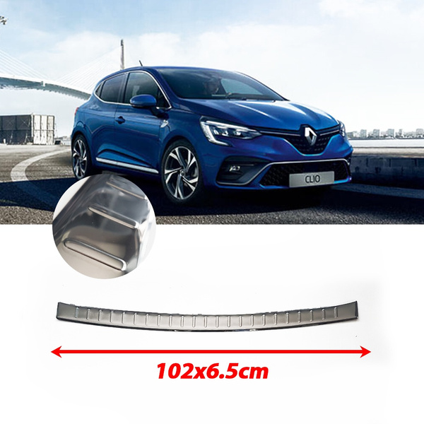 Fit Renault CLIO 5 HB 2019Up Chrome Rear Bumper Protector Scratch Guard ...