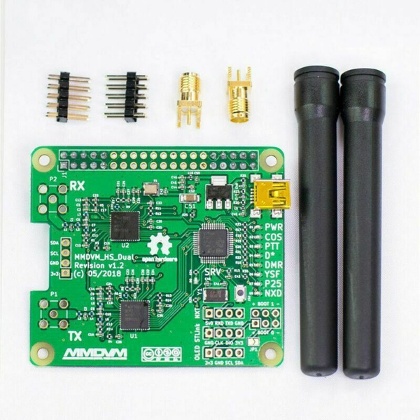MMDVM HS Dual Hat Duplex Hotspot P25 DMR,YSF,NXDN Replace For Raspberry ...