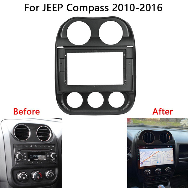 2 Din 10.1" Car Radio Head Unit Frame Kit For Jeep Compass 2010~2016 ...