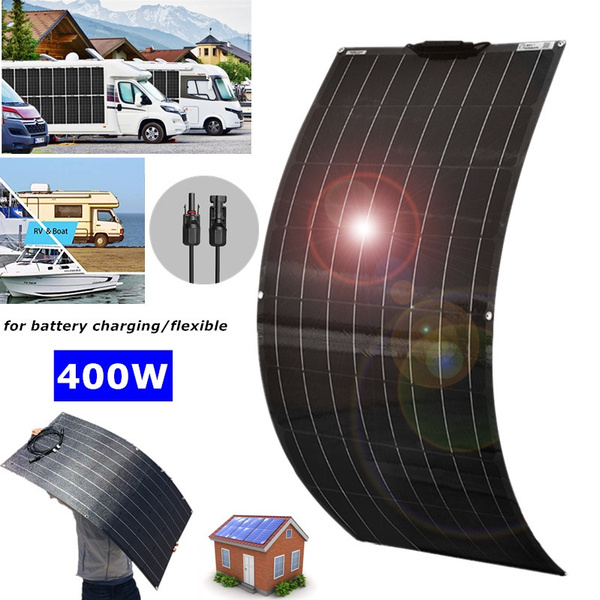 400W Flexible Monocrystalline Solar Panels Outdoor RV Boat Van Storage ...