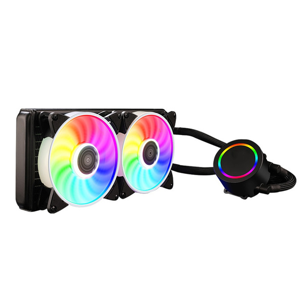 240mm RGB Water liquid Cooler fan luminous CPU Dual 120mm ARGB Fans | Wish