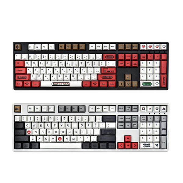 108 Keys / Set Cherry Profile Custom FC / NES Theme Original Keycaps ...