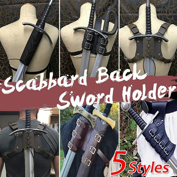 Medieval Double Leather Sword Hanger Handmade Sword Baldric Holster ...