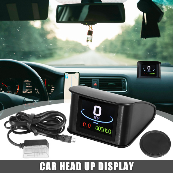2.2 Inch Mini HUD Head Up Display Car Dashboard Digital Speedometer ...
