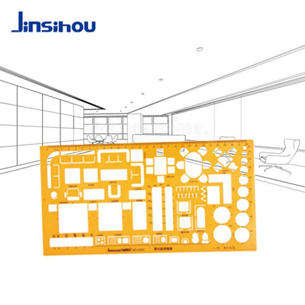 Jinsihou Drawing Template Ruler Plastic Stencil Ruler K Resin Soft ...