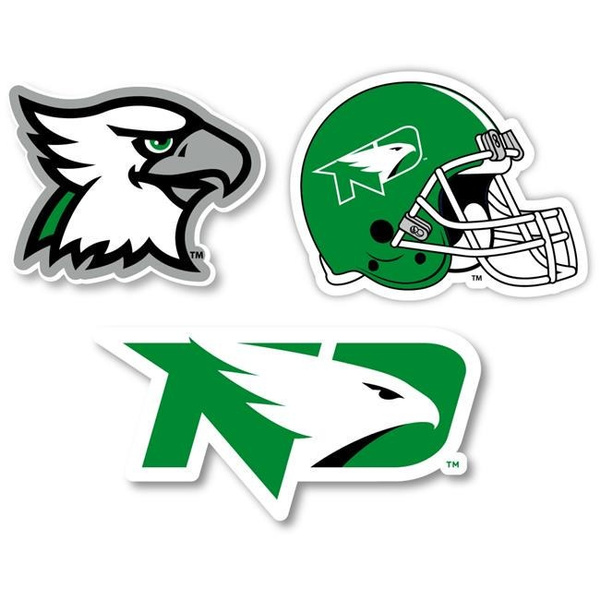 R & R Imports STC3P-C-NDO20 North Dakota Fighting Hawks Vinyl Decal ...