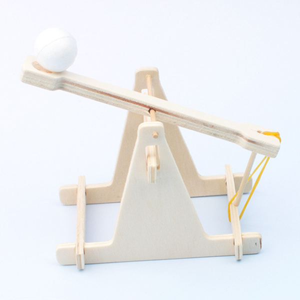 Trebuchet DIY Kit Wooden Creative Catapult Toy Explore Motion & Energy ...