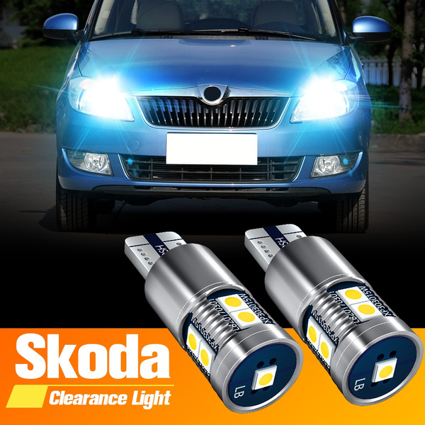 2x LED Clearance Light Bulb Lamp W5W T10 Canbus For Skoda Fabia MK1 MK2 ...