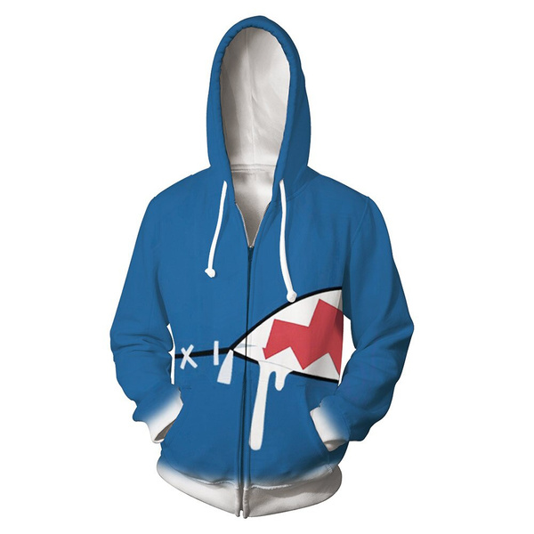 Gawr Gura Cosplay Hololive English VTuber Hoodie Sweatshirt Anime Zip ...