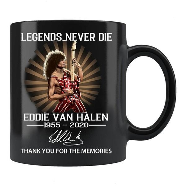 Eddie Van Halen Playing Guitar Mug,Van Halen The Best Of Both Worlds ...
