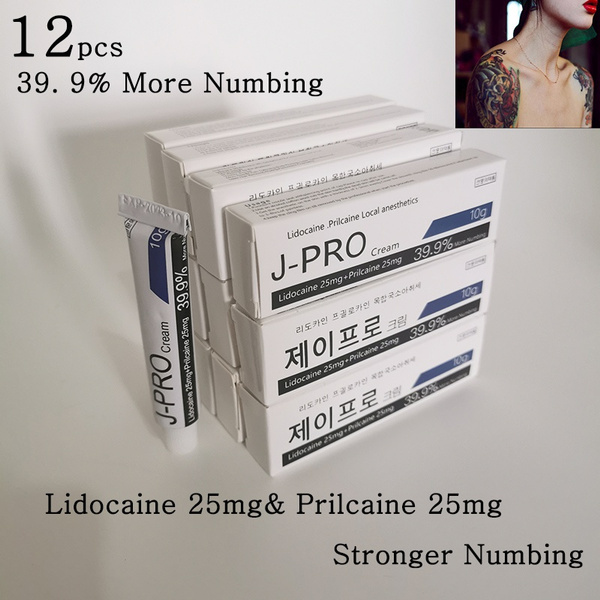 12tubes J-PRO Cream TKTX Numbing Cream 40% More Numbing Piercing/waxing ...