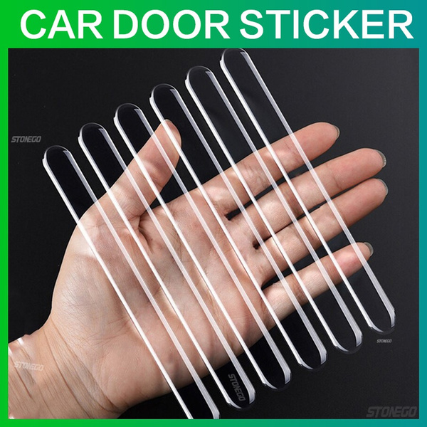 Car Door Edge Transparent Anti Scratch Protection Strips Rearview ...