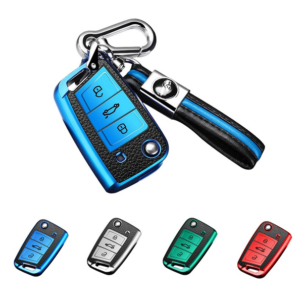 TPU Leather Smart Remote Car Key Protector Fob Case Cover Shell For 3 ...