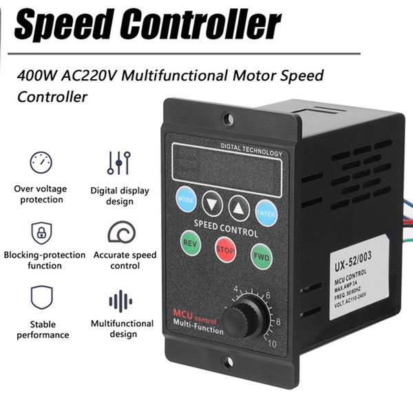 400W AC220V Multifunctional Motor Speed Controller Motorspeed Regulator ...
