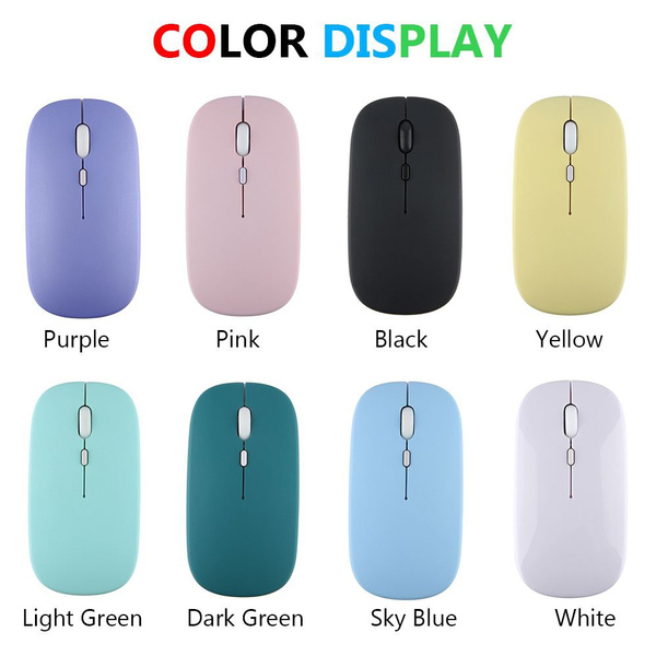 Ultra Thin Wireless Mouse Ergonomic Mute Rechargeable Bluetooth Home Office Mute Ultra Thin ...